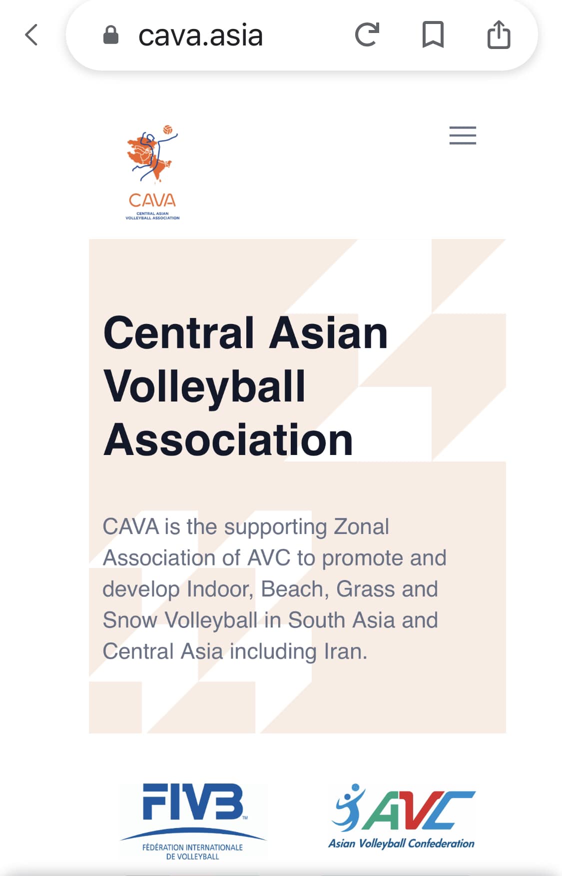 CAVA LAUNCHES ITS OFFICIAL WEBSITE - Asian Volleyball Confederation
