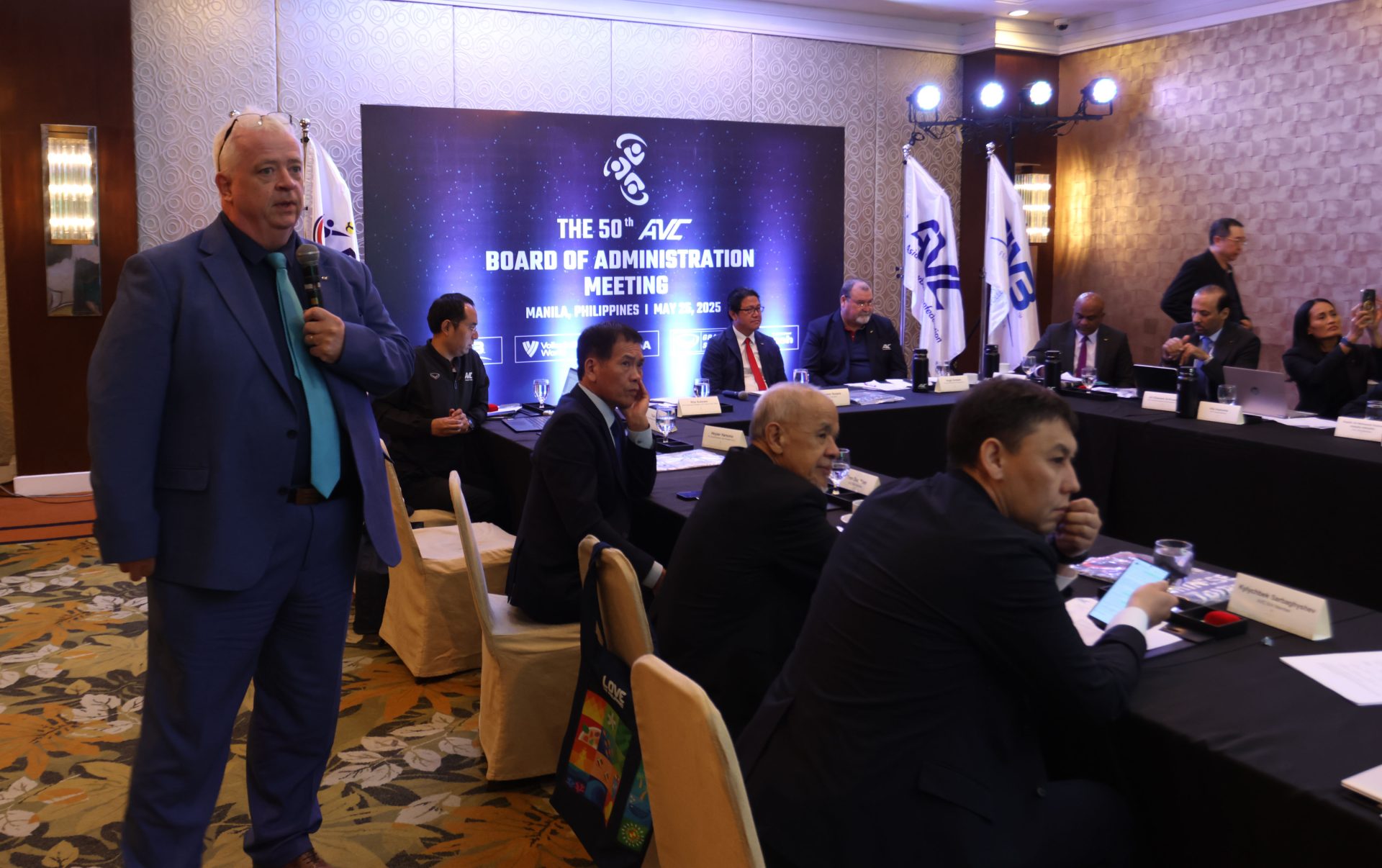 FIVB PRESIDENT ADDRESSES AVC BOARD OF ADMINISTRATION MEETING IN MANILA ...
